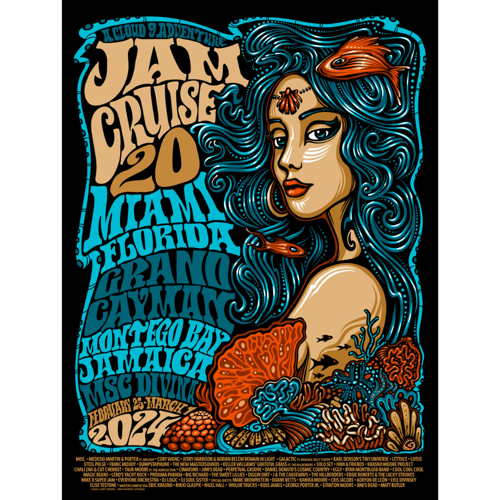 Jam Cruise 20 Mermaid Poster – Cloud 9 Adventures Store